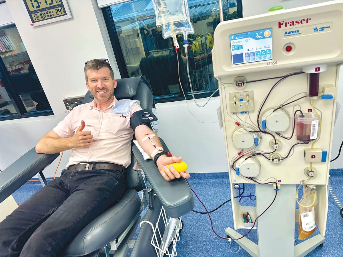 Life saving legacy with 150 blood donations